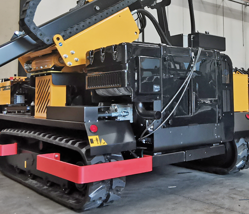 Orteco - Hydraulic pile drivers for safety barriers, solar plants ...